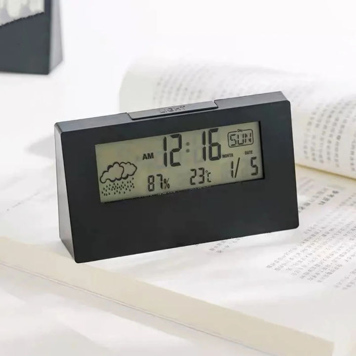 🕰️Smart Digital Temperature🌡️Humidity🌦️Date📅Alarm Clock⏰အချိန်ပြတင်းပေ ...