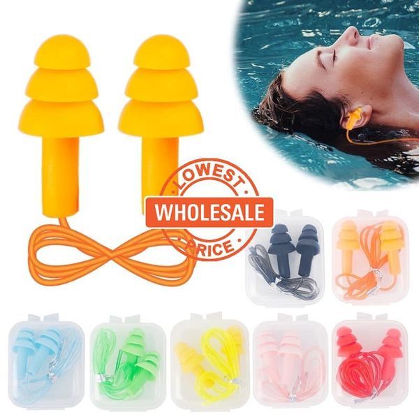 (1 Pair) Universal Soft Silicone Ear Plugs with Box/Comfortable ...