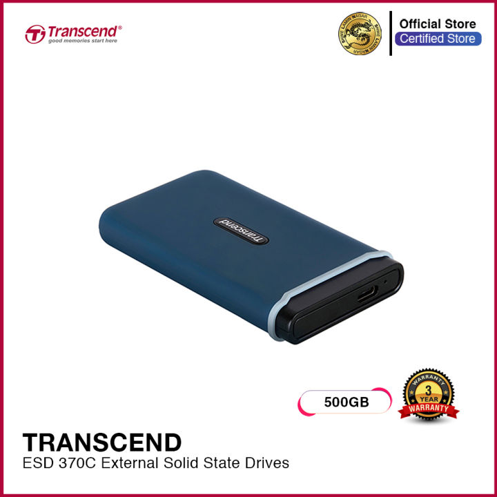 Transcend ESD 370C Portable SSD ( External SSD, Type C & USB Type C to ...
