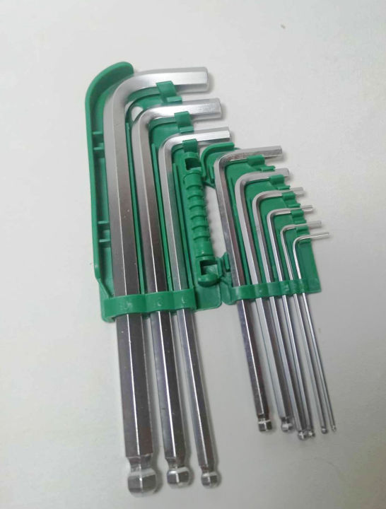 Clover Hexagon wrench set 9-peiece ball wrench set L-shaped wrench ...