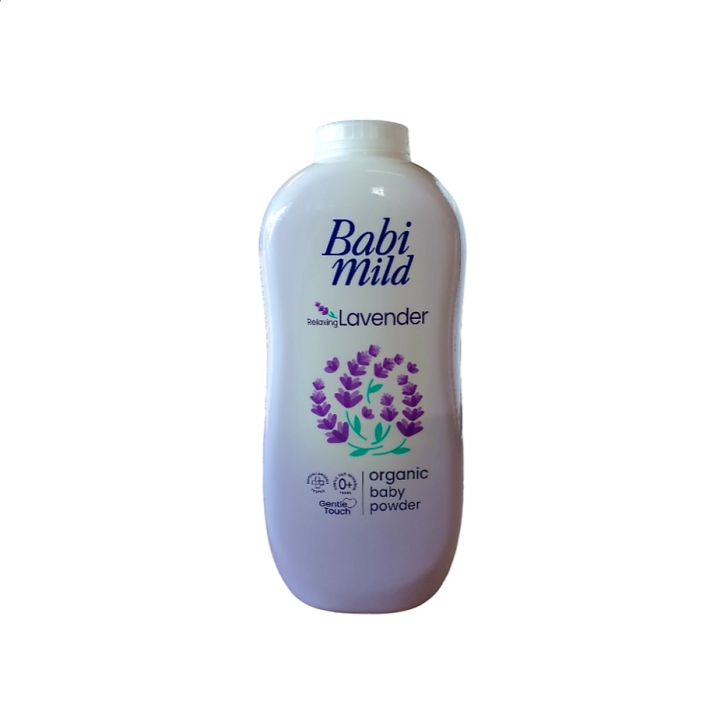 Babi Mild Organic Baby Powder 350g - Relaxing Lavender | Shop.com.mm