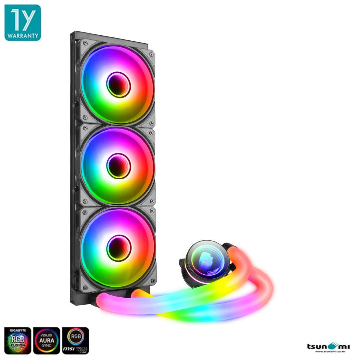 (Preorder) Tsunami SLA-360 ARGB Multi-Platform CPU Liquid Cooler Closed-loop system | Shop.com.mm