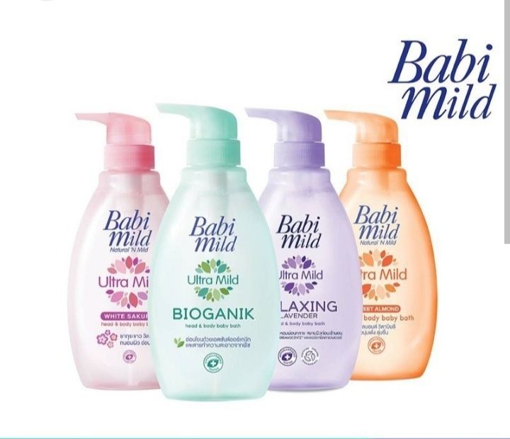 Babi Mild White sakura Head to Toe baby bath 380ml | Shop.com.mm
