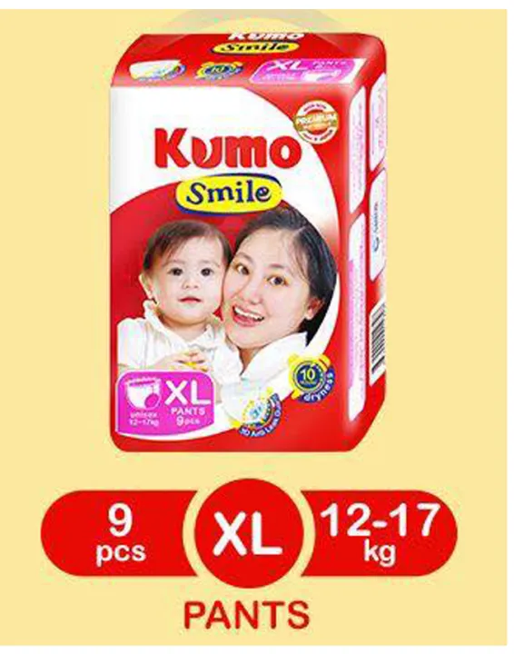 KUMO Baby Diaper (XL) 9 Pants | Shop.com.mm