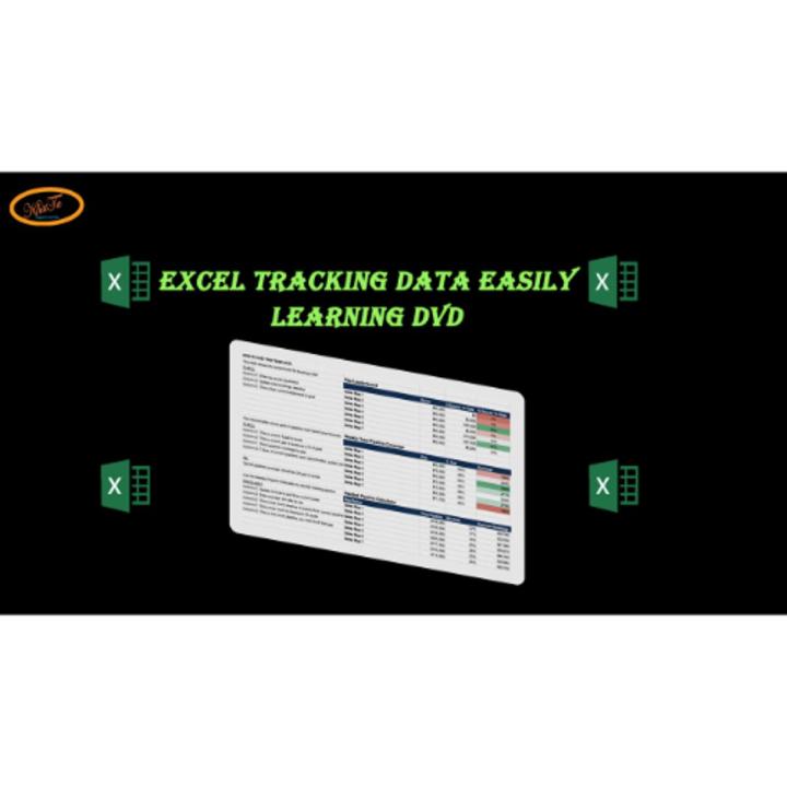 Excel Tracking Data Easily Learning DVD Soft Copy (iso) | Shop.com.mm