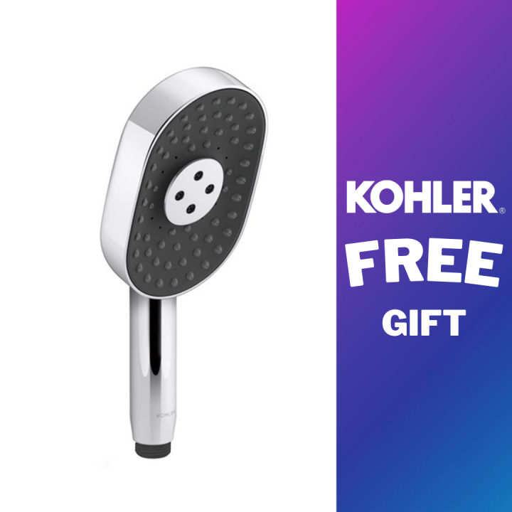 (Preorder) KOHLER Statement 3F oblong handshower, 3-stage round shower ...
