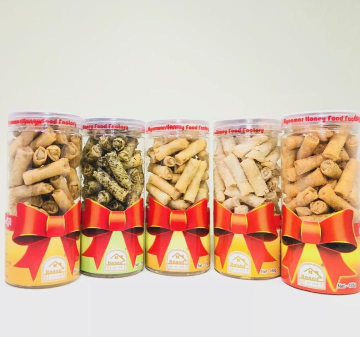 188g Myanmar Honey Fried Spring Rolls (5 flavor set) | Shop.com.mm
