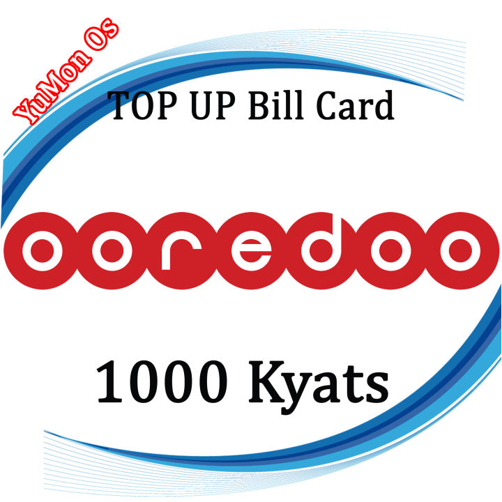 Ooredoo Bill 1000 | Shop.com.mm
