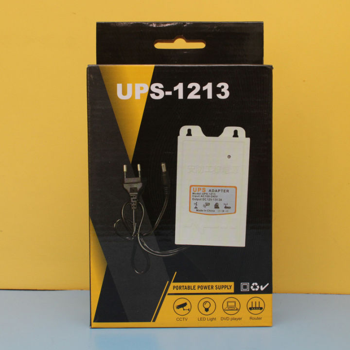 Router UPS DC12 6V-2A Router UPS Upto 5 Hours Power Backup for Wi-Fi ...