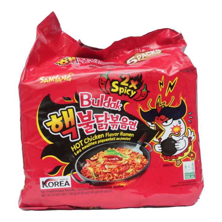 Buldak Hot Chicken Noodles, 5 Packs, 700g | Daraz.com.np