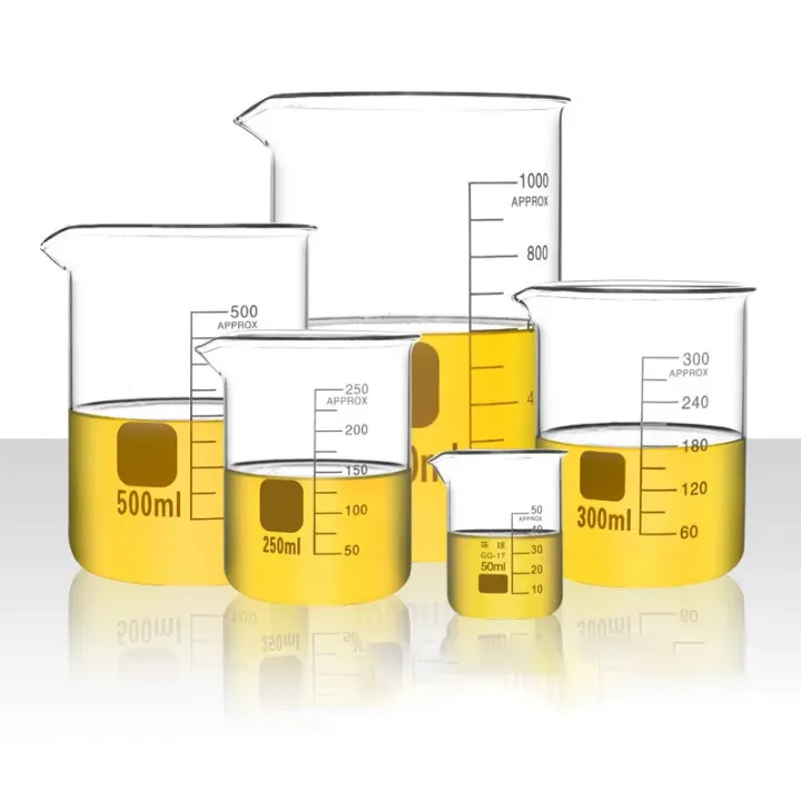 Luxury Lab Borosilicate GLass beaker Kitchen Graduated Beakers ...