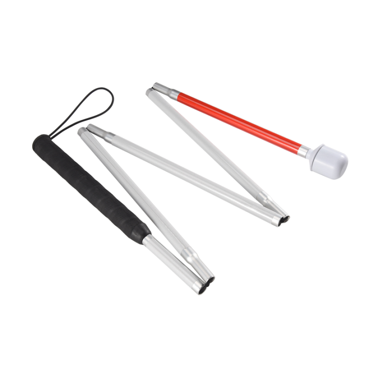 Aluminum Folding Cane 4-Sec Folding Cane with Rolling Tip for Blind ...