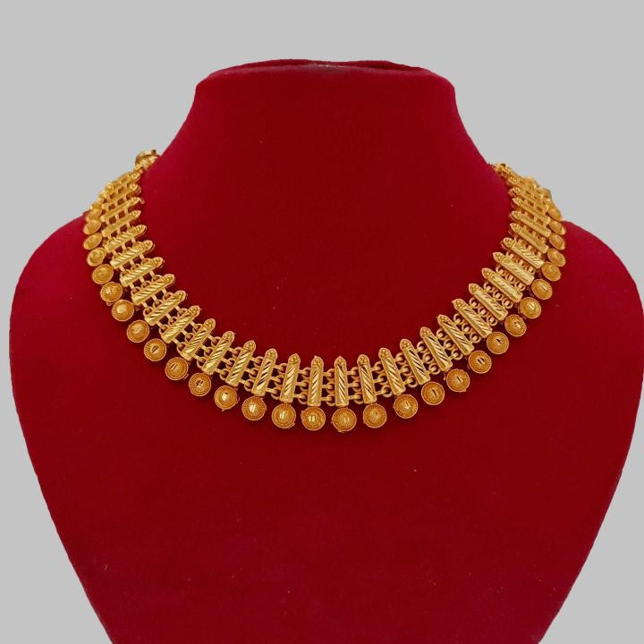 Gold Plated Panchadhatu Mini Haar Necklace (Real Gold Design ...