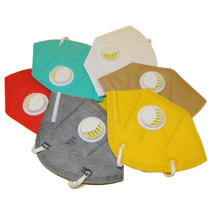 Mixed N95 Mask 5 Different Colors - Face Mask For Unisex - Fashion ...