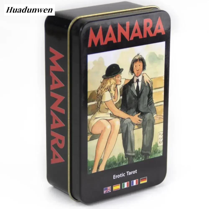 Huadunwen Game card edge gilded tarot card Manara Fashion iron box ...