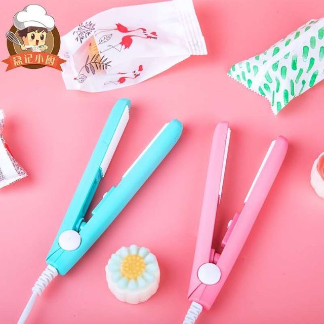 Mini Portable Hair Straightener/Curler Clip: Dual-Purpose for Dry/Wet ...