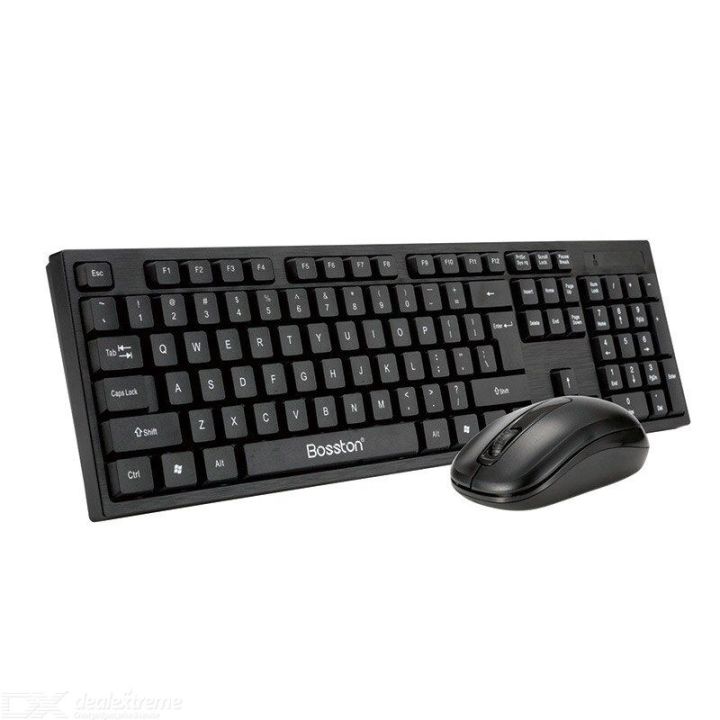 2.4G Keyboard and Mouse Suit Wireless Keyboard and Mouse - Black ...