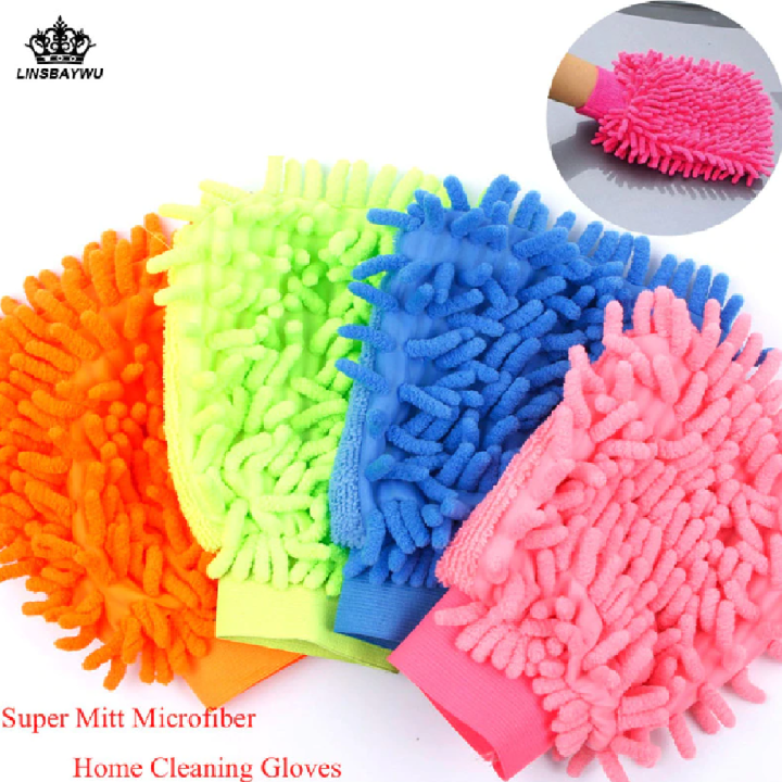 Durable Super Mitt Microfiber Car Window Washing Cleaning Cloth Duster ...