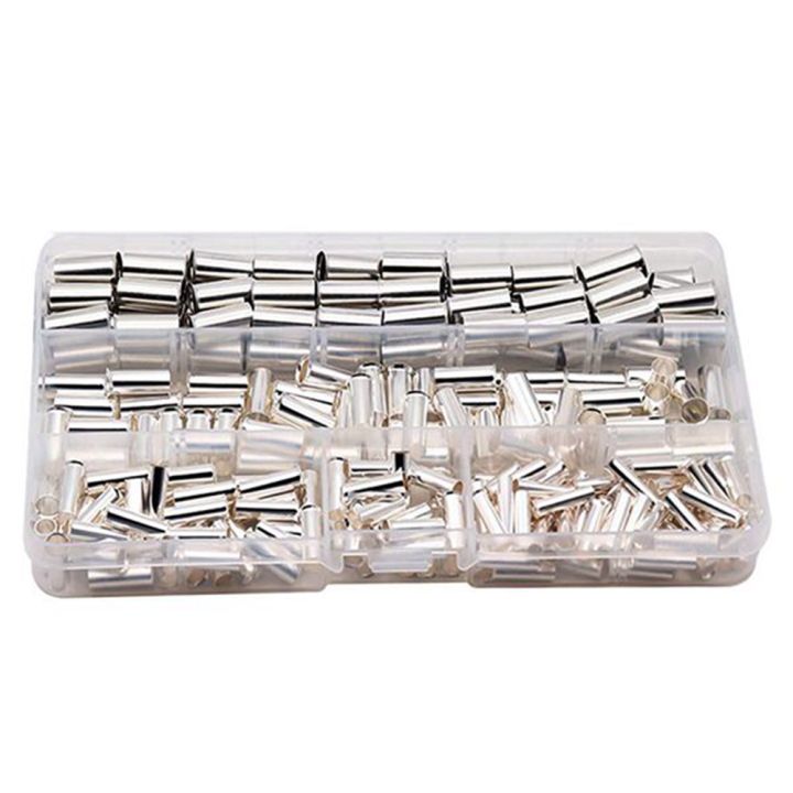 240PCS Wire Copper Crimp Fitting Ferrules,AWG 4,6,8,10 Non Insulated ...