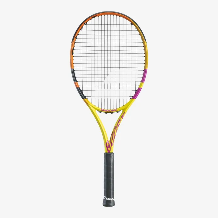 Babolat Yellow/Orange/Purple Color Boost Rafa Strung 260G Tennis Racket ...