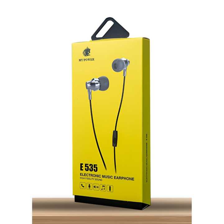 Brand Quality Earphone With Mic Hi Tech E535 3.5 mm | Daraz.com.np