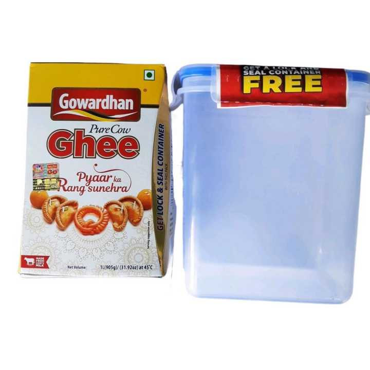 Gowardhan Pure Ghee - 1Ltr With Free Jar Container | Daraz.com.np