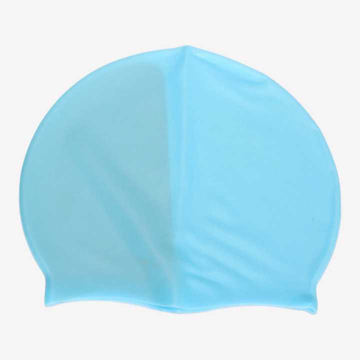 Blue Color Silicone Swim Cap For Unisex | Daraz.com.np