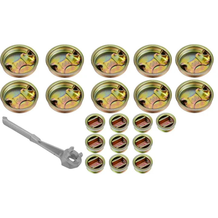 20 Pcs Metal Drum Bung Plug with Gasket 2 Inch and 3/4 Inch Steel Bung ...