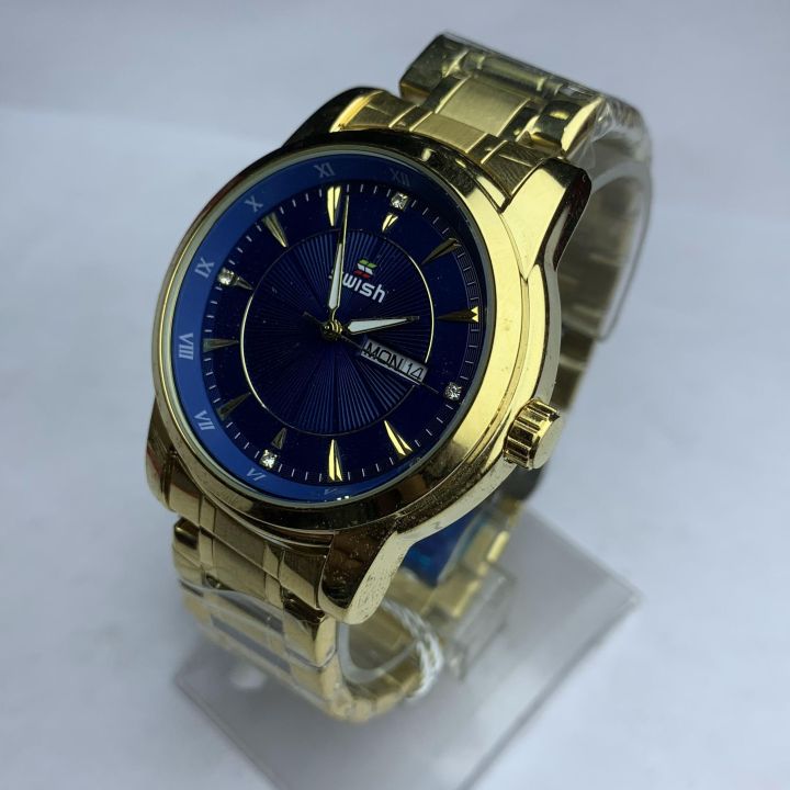 SWISH SW0107 Business Complete Calendar Roman Numbering Blue Dial ...