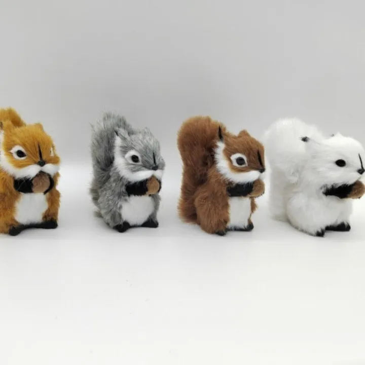 Creative Big Tail Squirrel Plush Toy PP Cotton Soft Plush Squirrel Doll ...