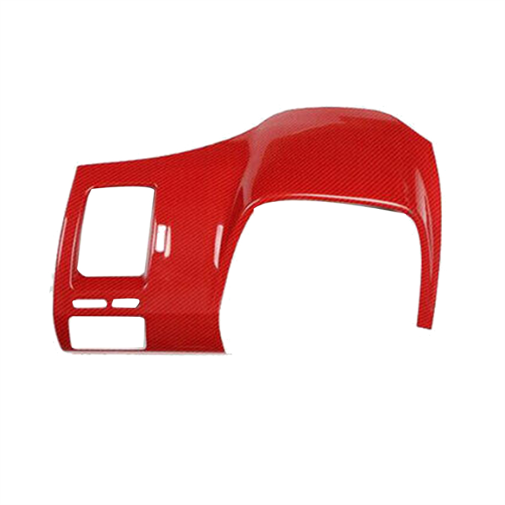 For 8Th 2004-2009 Red Carbon Fiber Instrument Panel Frame Cover Trim Replacement Parts 1 Piece ...