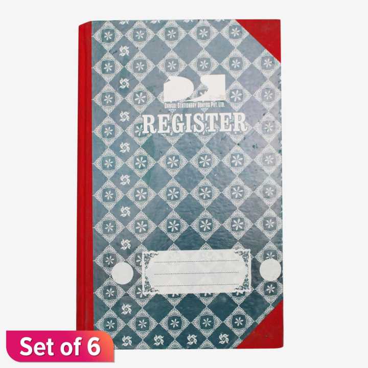 Dangol Stationary Register, No. 10 Set Of 6 | Daraz.com.np