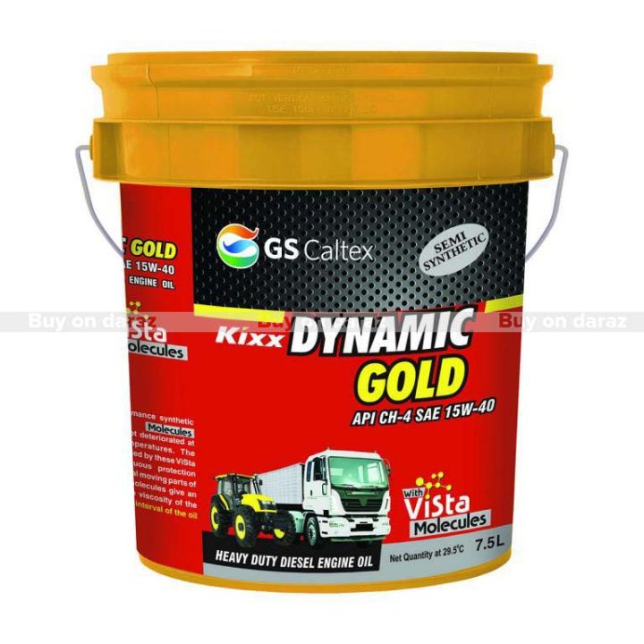 Gs Caltex Kixx Dynamic Gold 15W40 Api Ch4-7.5L Engine Oil | Daraz.com.np