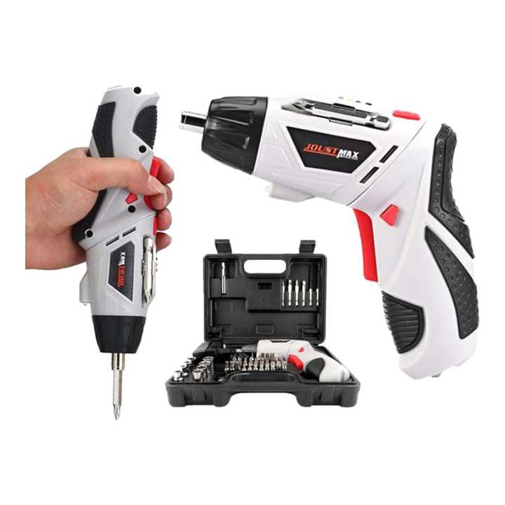 4.8V Electric Screwdriver Cordless Drill With 45 Bits Mini Wireless ...
