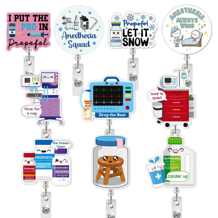 Sturdy Medical Id Badge Holder Retractable Retractable Badge Clip ...