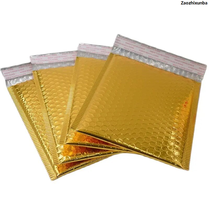 Zaozhixunbabubble wrap 20PCS Gold Padded Shipping Envelope Metallic ...