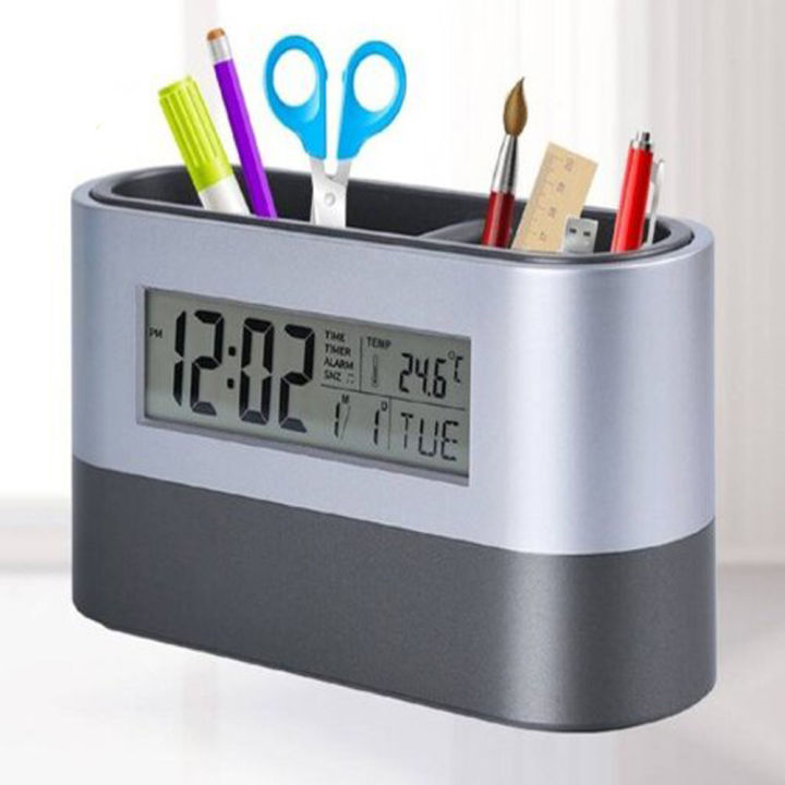 Multi Functional Led Desk Top Table Clock Digital LCD Screen ...