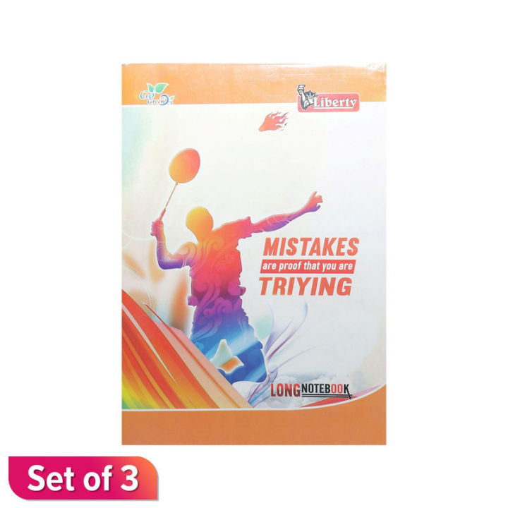 Liberty Badminton Design Notebook For Student Set Of 3 | Daraz.com.np