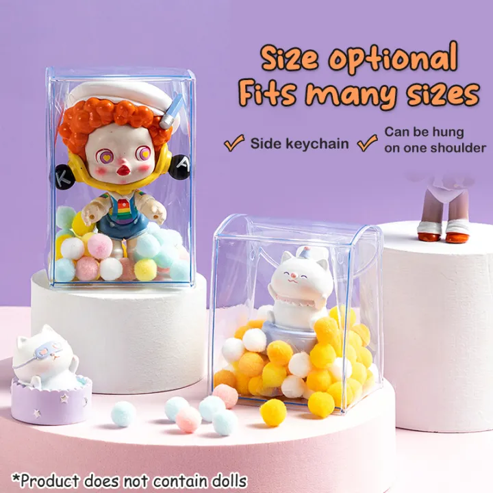 XINYAN STORAGE BAG LIPSTICK KEY CHAIN CHANGE TRANSPARENT ANIME 1 SET ...