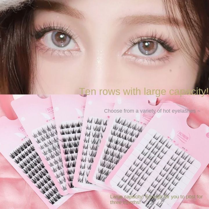 Comfortable Eye Makeup False Volume Eyelashes 8styles Wispy Long Fake ...