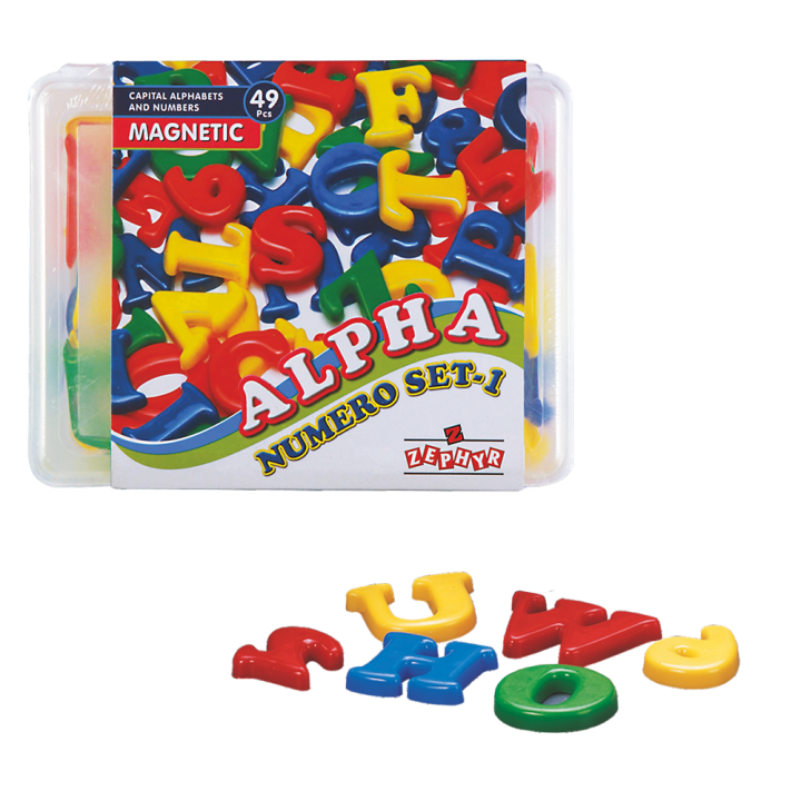 Zephyr Alpha Numero Set-1 | Educational Toy | Magnetic Pieces | For ...