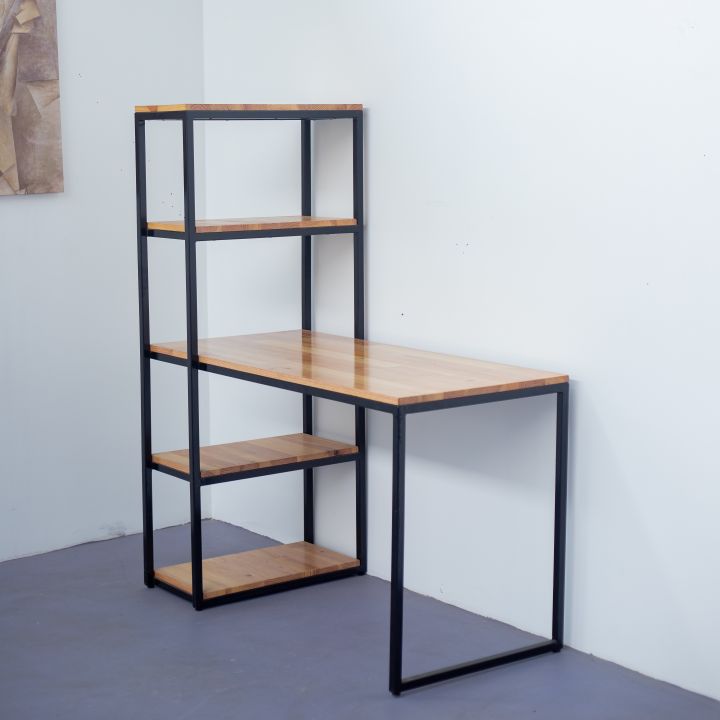 Haron Modern Study/Computer Desk With Four Tier Bookshelves | Daraz.com.np