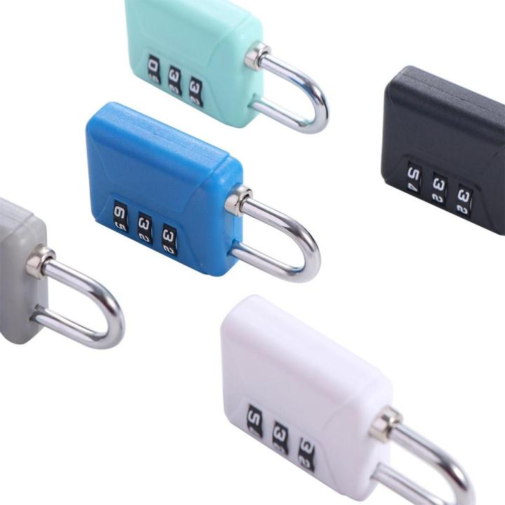 Portable 3 Dial Digit Suitcase Combination Lock Anti-theft Mini ...