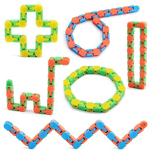 Puzzle Sensory Tracks Snap And Click Fidget, Toys Kids, Fidget Toys ...