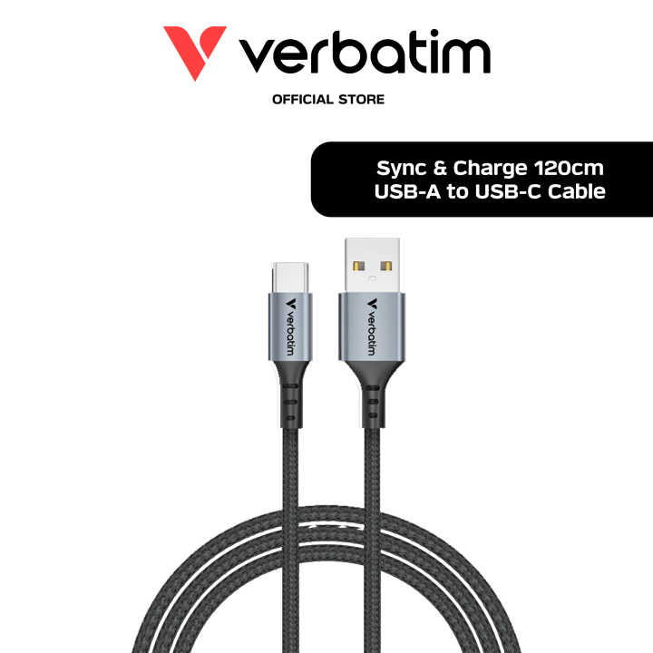 Verbatim Sync & Charge Cable USB-A to USB-C | 120cm | 18W | Daraz.com.np