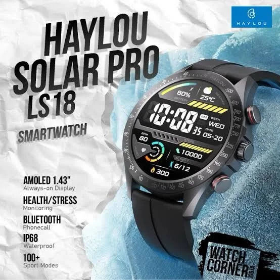 Haylou Solar Pro LS18 Sport Smart Watch with 1.43" Amoled Display ...