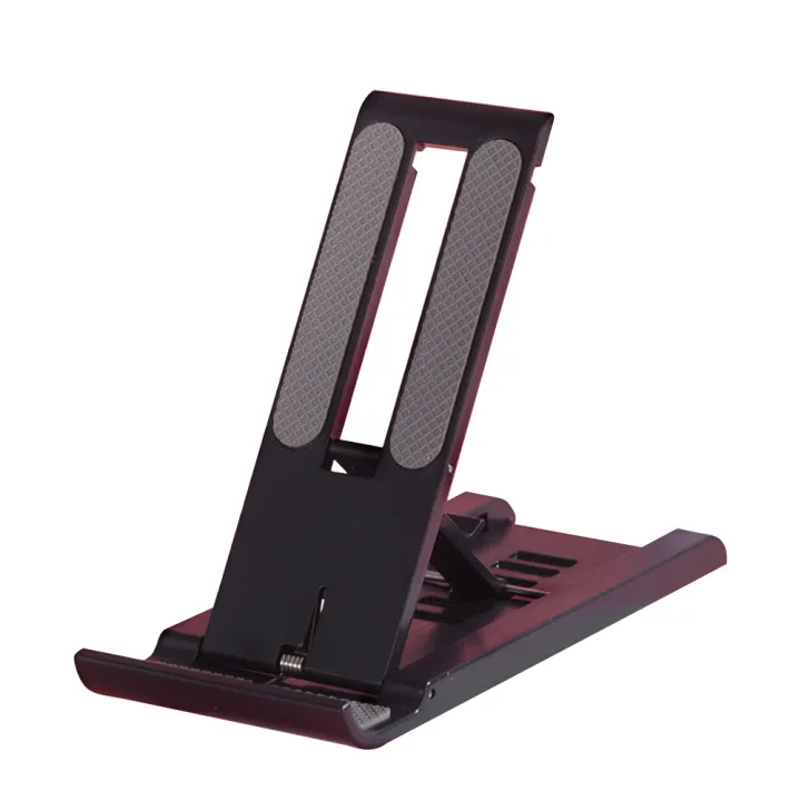 Folding phone holder Portable Adjustable angle desktop tablet bracket ...