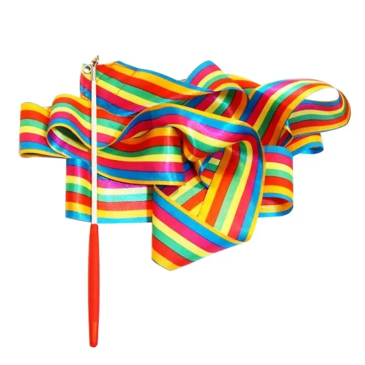 Ribbon Dance Rainbow Ribbon Children'S Dance Rhythm Stick Sporting ...