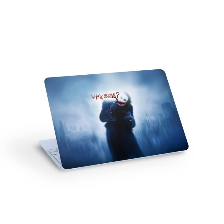 Laptop Back Sticker For Up to 15.6inch Laptop (Heath Ledger Joker Why ...