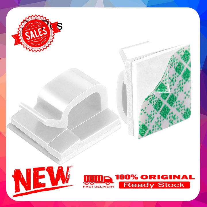 20Pcs Mini Portable Self-Adhesive Cable Wire Organizer Fixing Clips ...